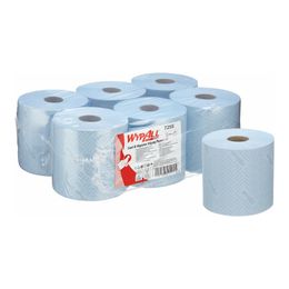 Wypall L10 Papierreinigungstücher für Lebensmittel + Hygiene, 6 Rollen x 800 Papierreinigungstücher (7255)