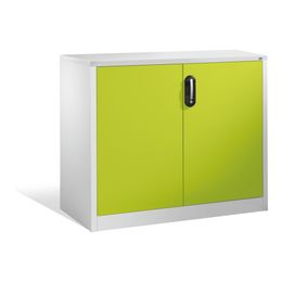 C+P Akten-Sideboard Acurado mit Drehtüren, 2 Ordnerhöhen, H1000xB1200xT500mm Front Viridingrün Korpus Lichtgrau ; C + P Möbelsysteme (9486-1200|S10282)