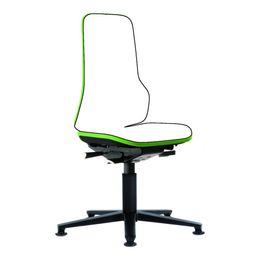 bimos Arbeitsstuhl Neon Basisstuhl mit Gleiter Flexband grün Sitzhöhe 450-620 mm ohne Polster (9570-9999-3280)