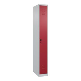 C+P Spind Classic PLUS, 1 Abteil, 1850x250x500mm, 7035/3003 Verschluss Sicherheits-Drehriegel ; C + P M&ouml;belsysteme (080000-19|S10001)