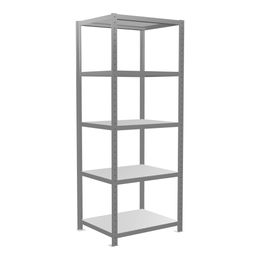 Schulte Grundregal Steckregal MULTIplus250 2000 x 750 x 600 mm 5 Fachb&ouml;den Kreuzstrebe verzinkt ; SCHULTE LAGERTECHNIK (12960-75)