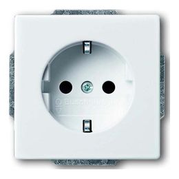 BUSCH-JAEGER Steckdosen-Einsatz dav/sws Schuko 2P+E 16A 250V 20 EUC-84 (2CKA002011A3725)