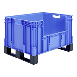 Bito Eurostapelbeh&auml;lter XL Set / XL 86326D mit Etikett L800xB600xH420 mm, blau (30252)