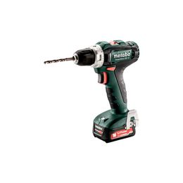 Metabo Akku-Bohrschrauber PowerMaxx BS 12 MetaboX 118; 12V 2x2Ah Li-Power + SC 30 (601036500)