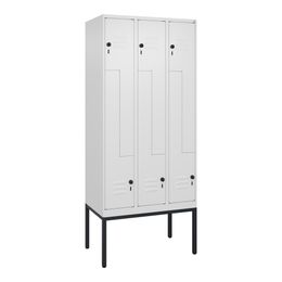 C+P Z-Spind Classic PLUS, Gestell, 6 F&auml;cher, 2120x900x500mm, 9016/9016 Verschluss Sicherheits-Drehriegel ; C + P M&ouml;belsysteme (0800337-306|S10014)