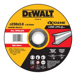 Dewalt EXTREME Trennscheibe 230x3x22,23mm Metall Typ 42 (gekr&ouml;pft) DX7987-AE)