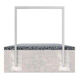 Schake Anlehnb&uuml;gel aus Vierkantrohr 60x40mm, Breite: 1000mm Gesamth&ouml;he:1200 mm, ohne Querholm, beschichtet (456_100B)