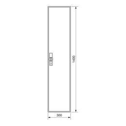 Hager Z&auml;hlerschrank,universZ 1400x300x205,IP44 ZB51S)