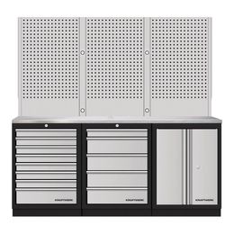 Kraftwerk Mobilo 3er Kombi Lochwand Edelstahl (3964K-85S-WIX)