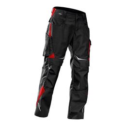 KÜBLER WORKWEAR Kübler Pulsschlag Hose 2324 schwarz/mittelrot Größe 27 ; Kübler Workwear (23245353-9955-27)