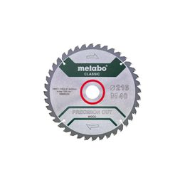 Metabo Sägeblatt "precision cut wood - classic", 216x2,4/1,8x30, Z40 WZ 5°neg. (628060000)