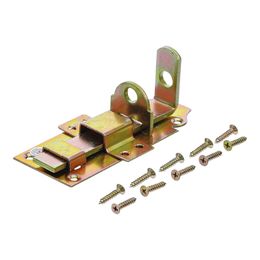 BGS DIY Schlossriegel mit Schlaufe 125 x 50 mm aus Stahl mit Schrauben f&uuml;r T&uuml;ren, 8081)