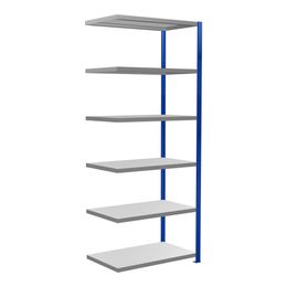 Schulte Anbauregal Steckregal MULTIplus330 2500 x 1000 x 600 mm 6 Fachb&ouml;den Kreuzstrebe RAL 5010 enzianblau/verzinkt ; SCHULTE LAGERTECHNIK (13966-B)