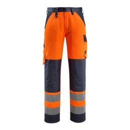 Mascot Maitland Hose Größe 76C54, hi-vis orange/schwarzblau (15979-948-14010-76C54)