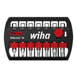 wiha Bit Set BitBuddy 7-tlg. I TY-Bit 49 mm I PZ, TORX 1/4" E6,3 I Zubehör für Schraubanwendungen I Impact- und Schlagschraubergeeignet (42118))