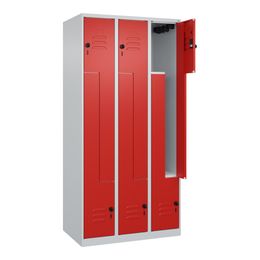 C+P Z-Spind Classic PLUS, 6 F&auml;cher, 1850x900x500mm, 7035/3020 Verschluss Sicherheits-Drehriegel ; C + P M&ouml;belsysteme (080003-306|S10029)