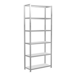 Schulte Grundregal Steckregal MULTIplus330 2500 x 1000 x 400 mm 6 Fachb&ouml;den Kreuzstrebe RAL 7035 lichtgrau ; SCHULTE LAGERTECHNIK (33841)