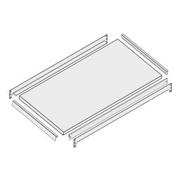Bito Zusatzebene Set / Fachboden B1000xT500 mm schr&auml;g 100kg verzinkt (23573)