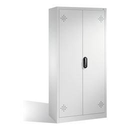 C+P Umweltschrank mit Drehtüren, 4 Polyethylen-Wannen, H1950xB930xT500mm Front Lichtgrau Korpus Lichtgrau ; C + P Möbelsysteme (8921-316|S10130)