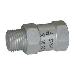 Riegler Strömungsventil, AG o., Alu, Kugelsitzven. pu = -0,3bar l/min 2,3 (SVK 1826)