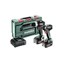 Metabo Combo Set 2.8.4 Akku-Bohrschrauber BS 18 LT BL + Akku-Schlagschrauber SSD 18 LT 200 BL 18V MetaboX 145 L 685089000 (685196000)