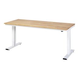 Rau Werktisch adlatus 300 elektrisch höhenverstellbar Buche-Massiv-Platte 2000 mm x 800 mm (08-WT-200-080-B)