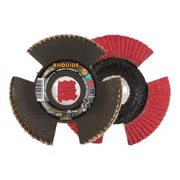 Rhodius TOPline VISION SPEED X-LOCK Fächerschleifscheibe 115 x 22,23 mm K80 (211403)