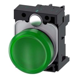 Siemens Indus.Sector Leuchtmelder grün, Linse, glatt 3SU1102-6AA40-1AA0 (3SU11026AA401AA0)