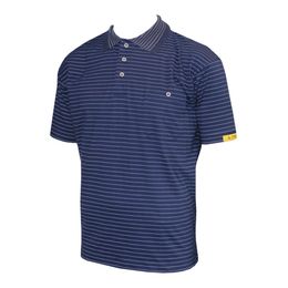 HB Tempex ESD Herren Polo-Shirt Conductex Cotton Knit, navy, Größe: XL (08011 86004 002 45-XL)