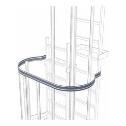 Zarges Rückenschutzbügel für versetzte Ausführung Stahl verzinkt (43247)