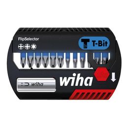 wiha Bit Set FlipSelector 13-tlg. I T-Bit 25 mm, PH, PZ, TORX 1/4" C6,3 I magnetischer Bithalter I Impact- & Schlaugschrauber geeignet (41824))