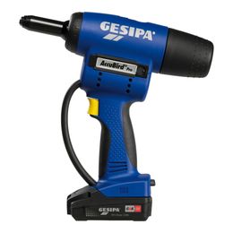 Gesipa Akku-Blindniet-Setzger&auml;t AccuBird Pro mit Andr&uuml;ckausl&ouml;sung / mit 1 Li-Ion Akku 18V - 2,0 Ah / Ladeger&auml;t in L-Boxx (1680294)