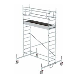 MUNK Rollgerüst 0,75 x 2,45 m mit Plattform im 2-m-Abstand und Fahrbalken, Plattformhöhe 3 m (155347)