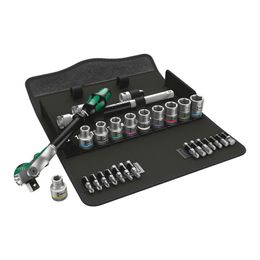 Wera 8100 SC 6 Zyklop Speed-Knarrensatz, 1/2"-Antrieb, metrisch, 28-teilig (05004076001)