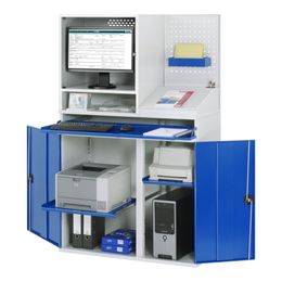 Rau Computer-Schrank 67T mit Monitorgehäuse T520mm, B1100xT520xH1770mm (07-1100T-M67-MG5.11)