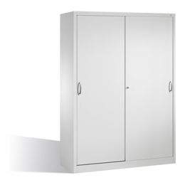 C+P Werkzeugschrank mit Schiebetüren, innen 2 x 4 Böden, H1950xB1600xT400mm Front Lichtgrau Korpus Lichtgrau ; C + P Möbelsysteme (2149-00|S00013)