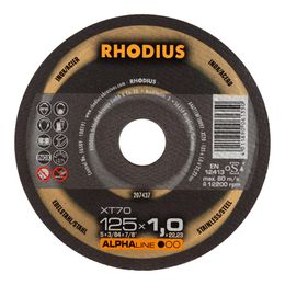 Rhodius ALPHAline XT70 PACK Extrad&uuml;nne Trennscheibe 125 x 1,0 x 22,23 mm (211081)