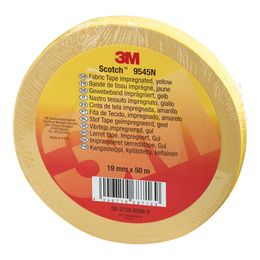 3M Deutschland Impr&auml;gniertes Gewebeband 19 mm x 50 m, gelb 9545N Y19 (7000062741)