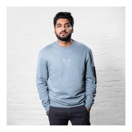 STIER Heavy Crew Sweater utility organic cotton M sedona sage (906986)