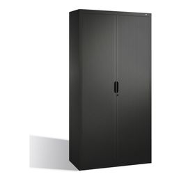 C+P Aktenschrank Omnispace mit Rollladen, 5 Ordnerhöhen, H1980xB1000xT420mm Schwarzgrau ; C + P Möbelsysteme (3202-00|S00002)