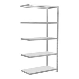 Schulte Anbauregal Steckregal MULTIplus250 2000 x 1000 x 500 mm 5 Fachb&ouml;den Kreuzstrebe RAL 7035 lichtgrau ; SCHULTE LAGERTECHNIK (32855)
