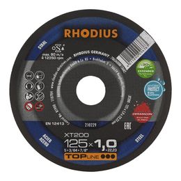 Rhodius TOPline XT200 EXTENDED Extradünne Trennscheibe 125 x 1,0 x 22,23 mm (210229)