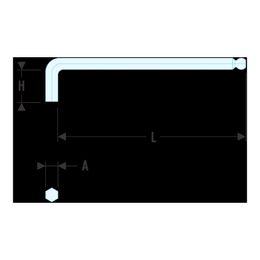 Facom Stiftschlüssel extra lang Kugelkopf 3mm (83S.3L)