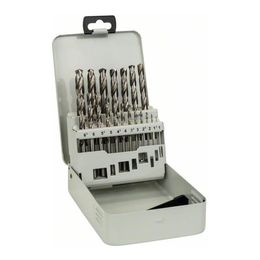 Bosch Metallbohrer-Set HSS-G DIN 338 135°, 19-teilig 1 - 10 mm Metallkassette (2607018726)