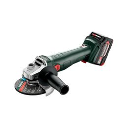 Metabo Akku-Winkelschleifer W 18 7-125 MetaboX 165 L; 18V 2x4Ah Li-Power + ASC 55 (602371510)
