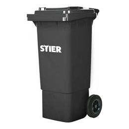 STIER 2-Rad-M&uuml;llgro&szlig;beh&auml;lter 80 l grau BxTxH 445x520x939 mm (904676)