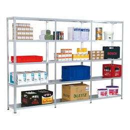 Regalwerk RUDI Schraubregal 150 Anbauregal HxBxT 2000x875x600mm 5 Stahl-Fachb&ouml;den (B5-21509-60)