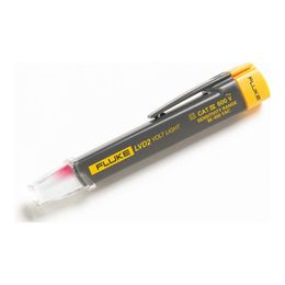 Fluke 1AC II Spannungsprüfer mit integrierter Taschenlampe für Spannungsprüfung ohne Berührung mit LED-Anzeige und akustischem Signal, 2740300)