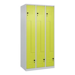 C+P Z-Spind Classic PLUS, 6 F&auml;cher, 1850x900x500mm, 7035/0024 Verschluss Sicherheits-Drehriegel ; C + P M&ouml;belsysteme (080003-306|S10015)