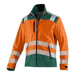 K&Uuml;BLER WORKWEAR K&uuml;bler PSA Reflectiq Jacke 1507 warnorange/moosgr&uuml;n XS ; K&uuml;bler Workwear (15078427-3765-XS)